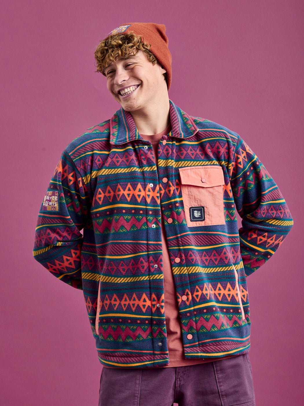 Greer Retro Pattern Fleece Shirt – Harper & Lewis